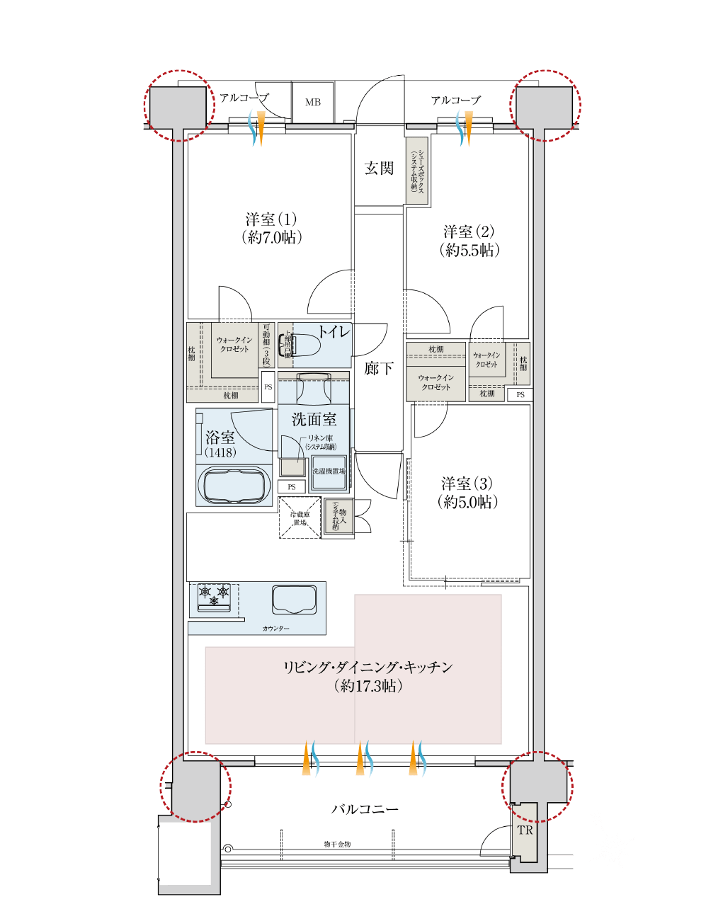 プラン｜【公式】レ・ジェイドシティ千里藤白台｜日本エスコンの新築分譲マンション